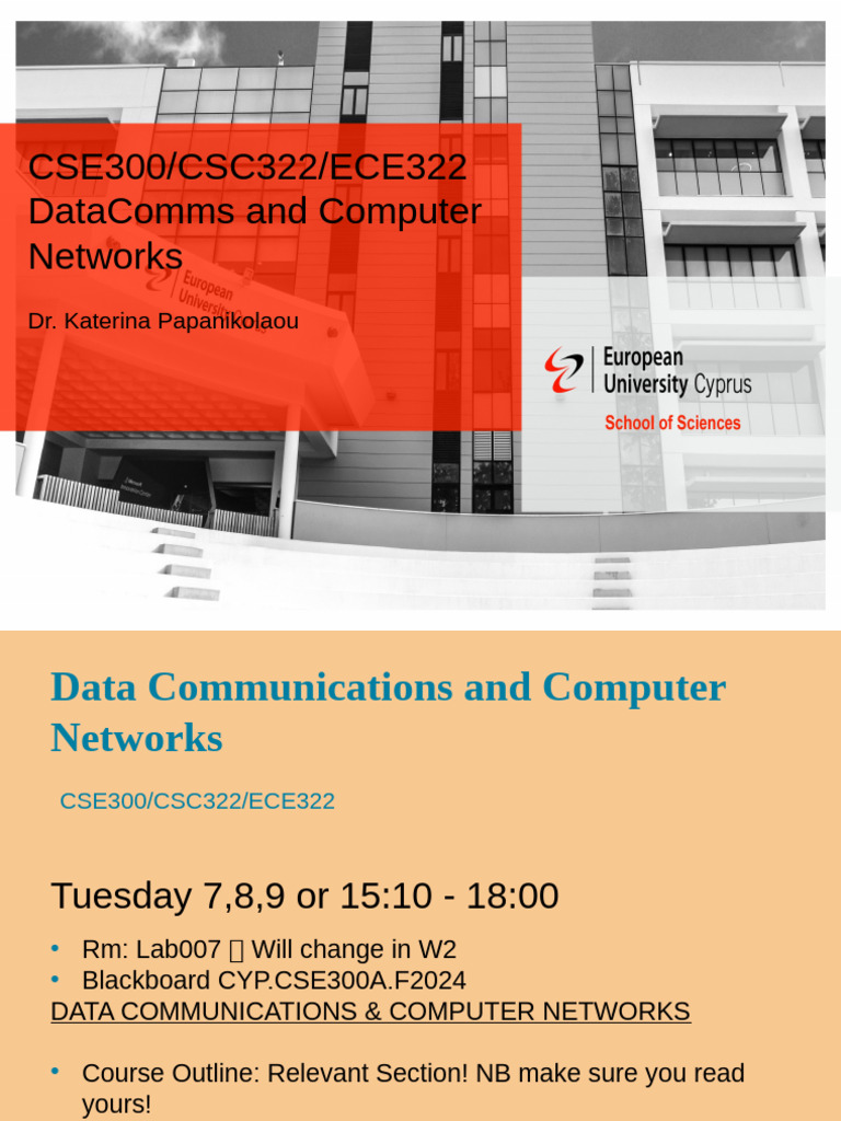 W1 F24 CSE300CSC322 Introduction - Comms Protocols W1 Part W2 | PDF | Computer Network ...