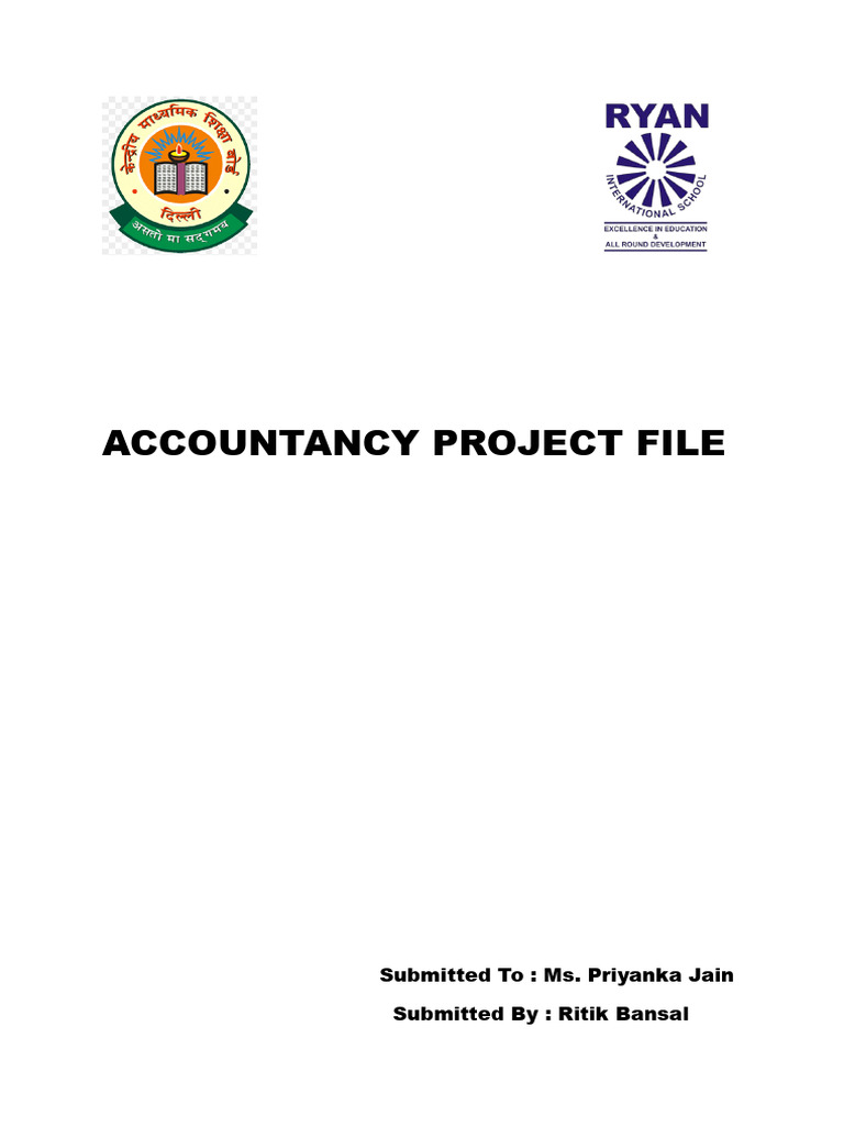 Accountancy Project File | PDF