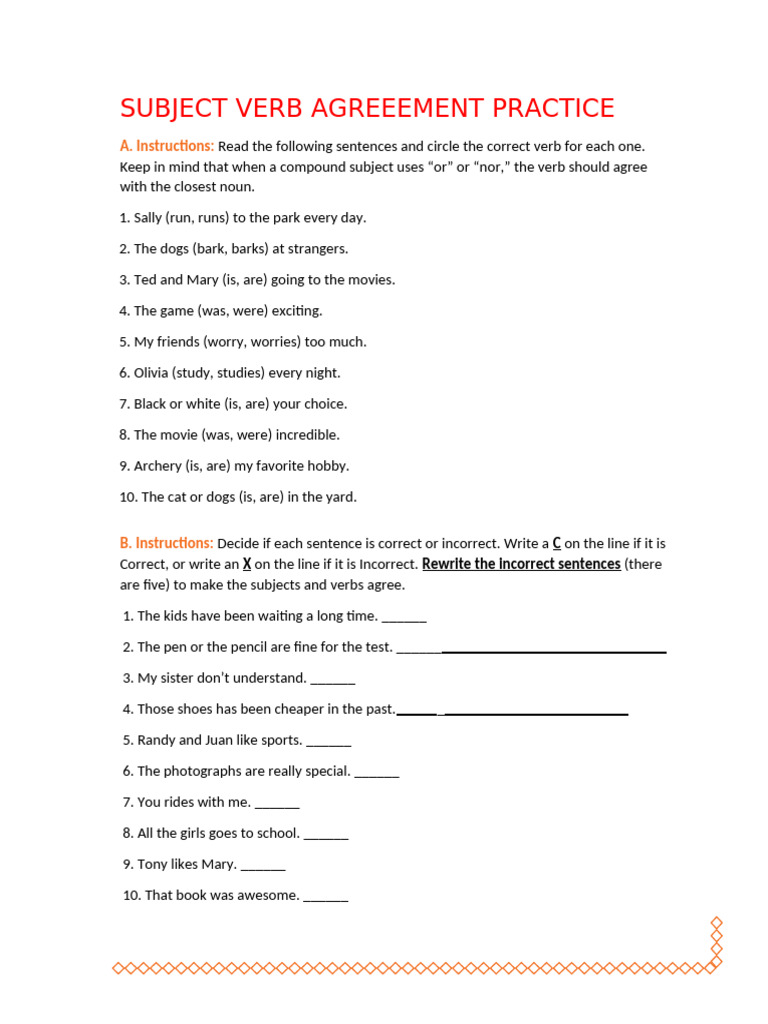 101 Subject Verb Agreement | PDF