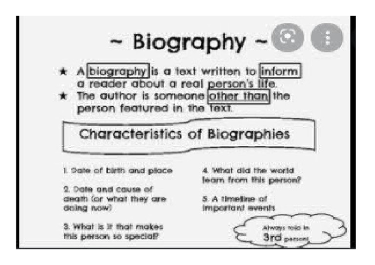 Biography Anchor Chart | PDF
