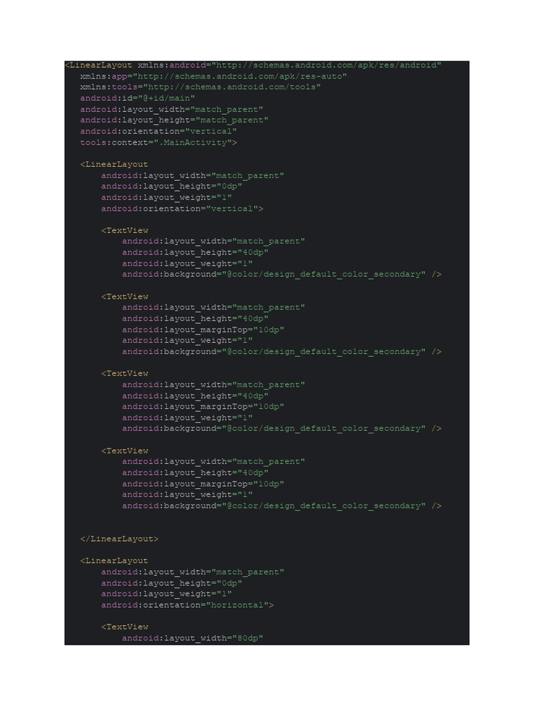 Linear Layoutlabi | PDF