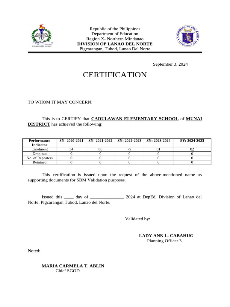 Certificate-of-SBM | PDF