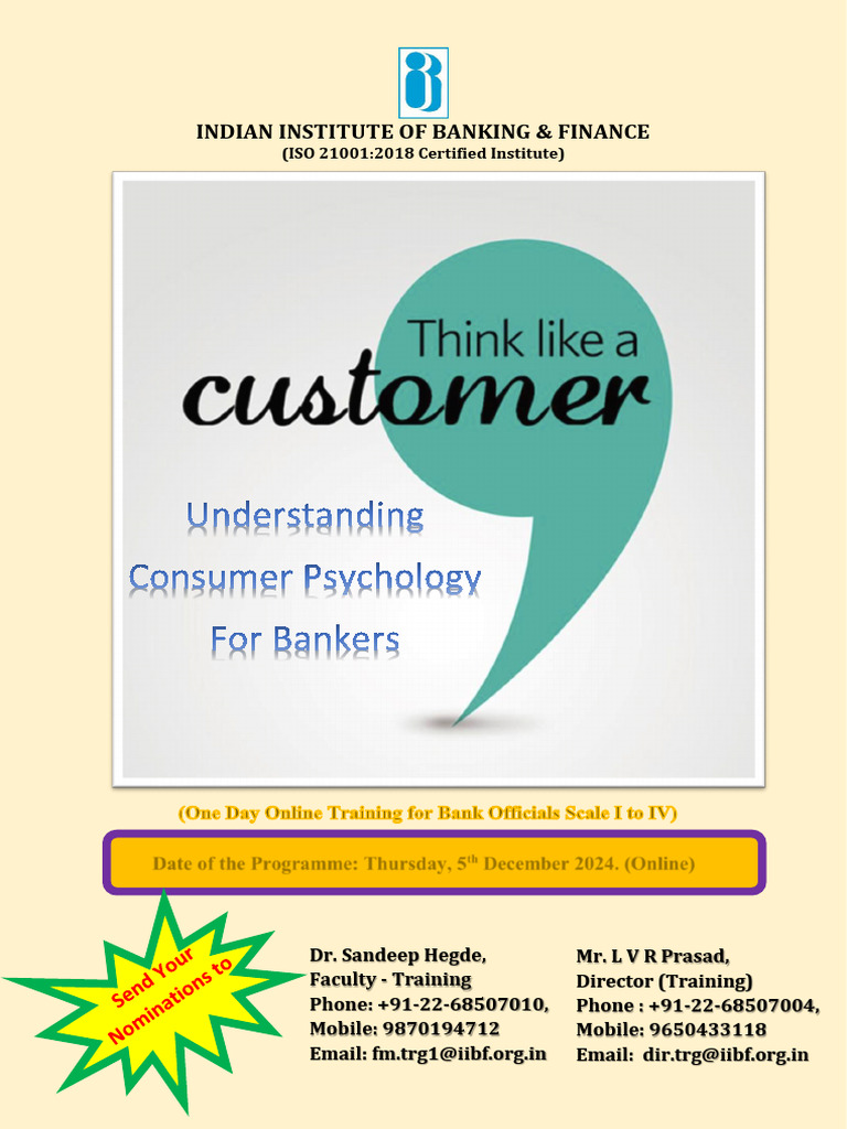 Understanding Consumer Psychology in Banking | PDF