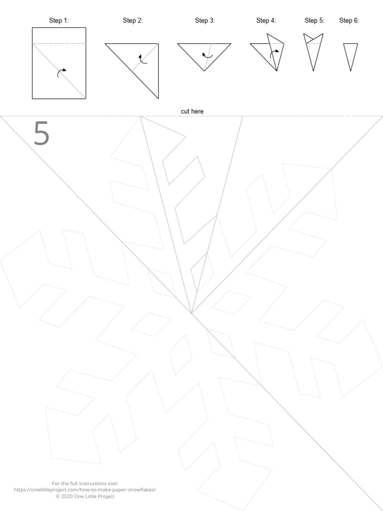 How to Make Paper Snowflakes | PDF