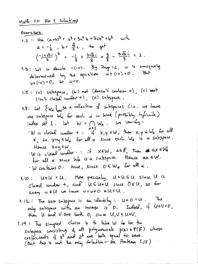Homework01 Sol | PDF
