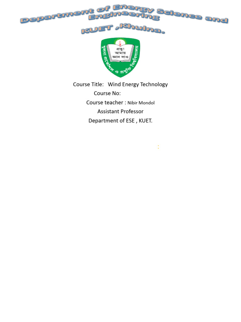 3rd Class - Analysis of Wind Data (3.1) | PDF | Turbine | Atmosphere Of ...