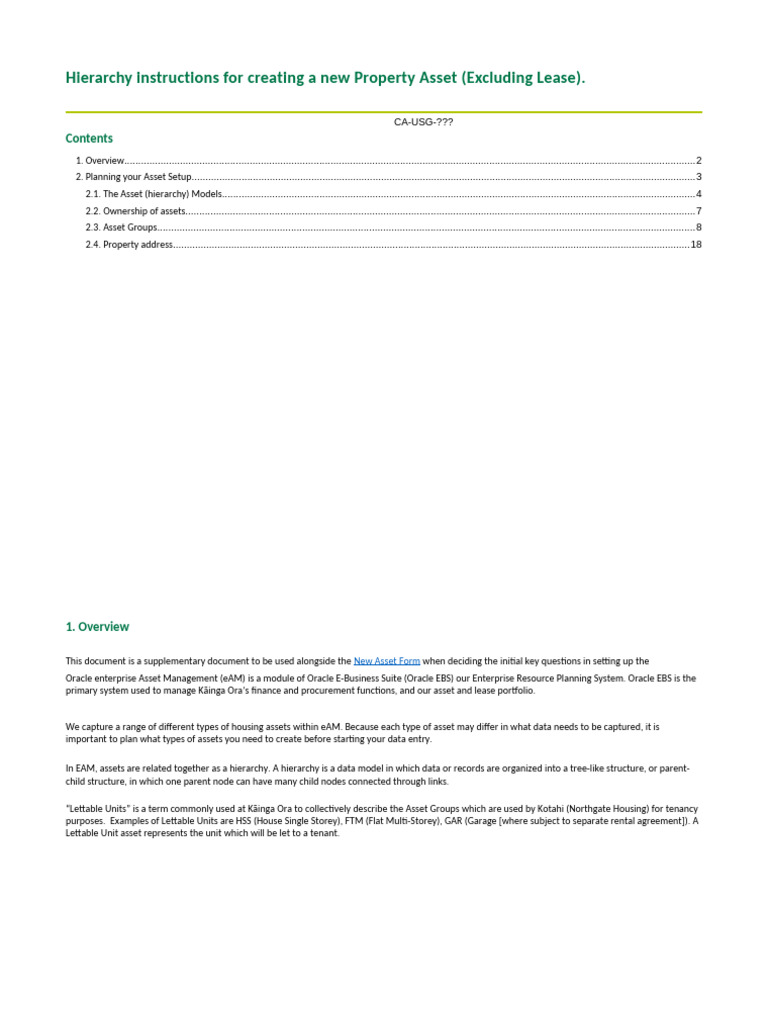 Create A New Property Asset - Hierarchy Instructions - Revised Kirst ...