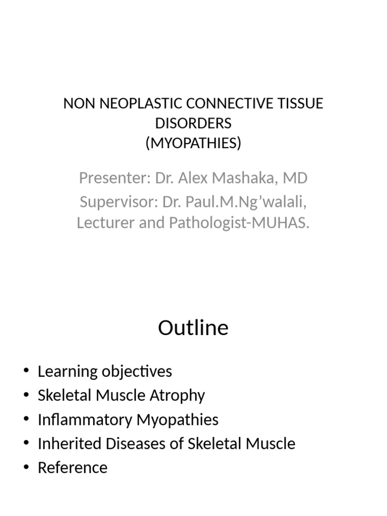 1.non-Neoplastic Connective Tissue Diseases | PDF | Muscular Dystrophy ...