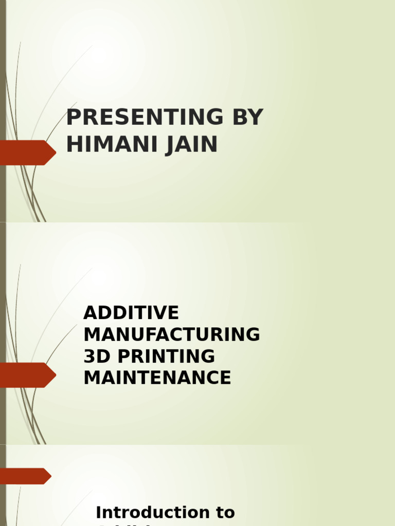 Additive Manufacturing PPT (1) | PDF