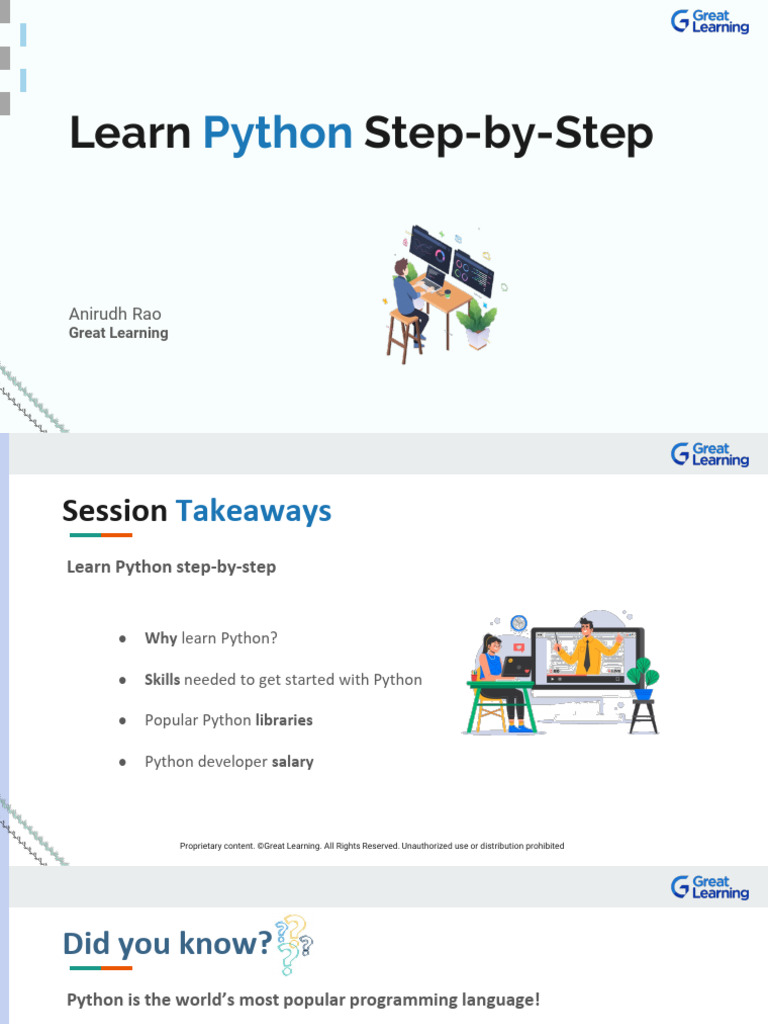 Learn Python Step by Step | PDF | Python (Programming Language ... Learn Python Step by Step | PDF | Python (Programming Language ...