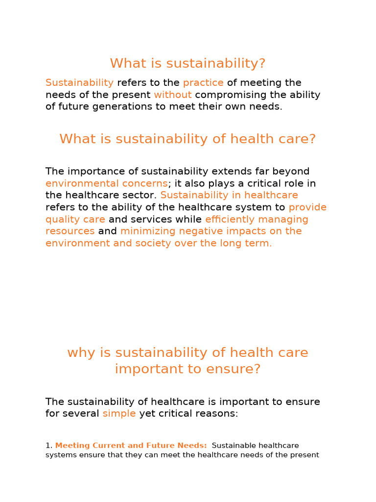 What is Sustanibility | PDF