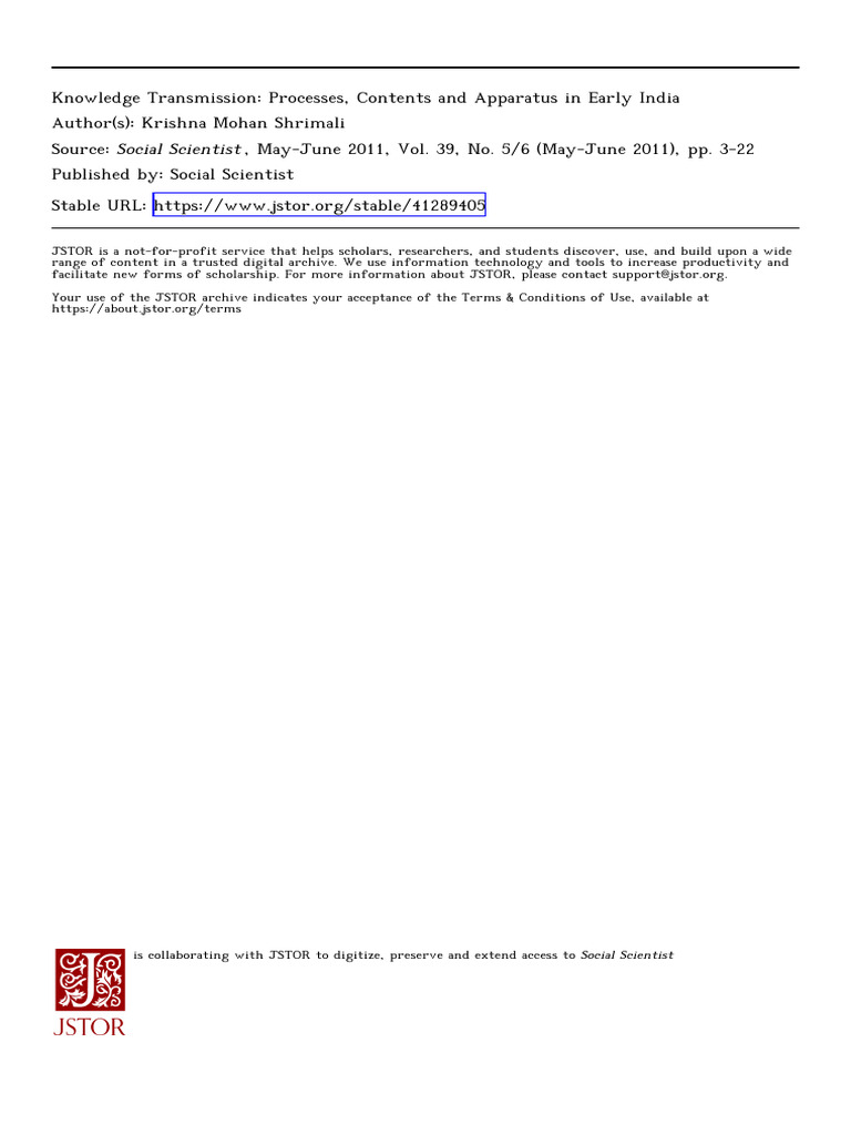 Shrimali - unit-1KnowledgeTransmissionProcesses-2011 | PDF | Indian ...