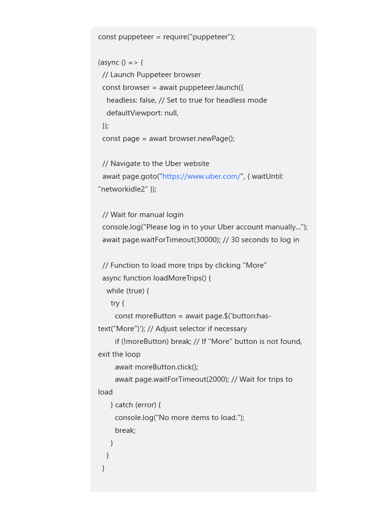 Puppeteer Script Debugging Guide | PDF | Java Script | Control Flow