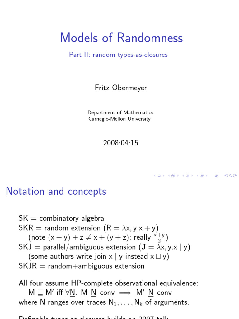 Random Types in Curry Type Systems | PDF | Monotonic Function | Linear ...