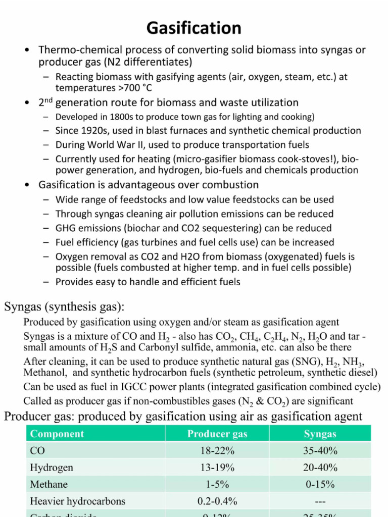 Biomass Gasification | PDF