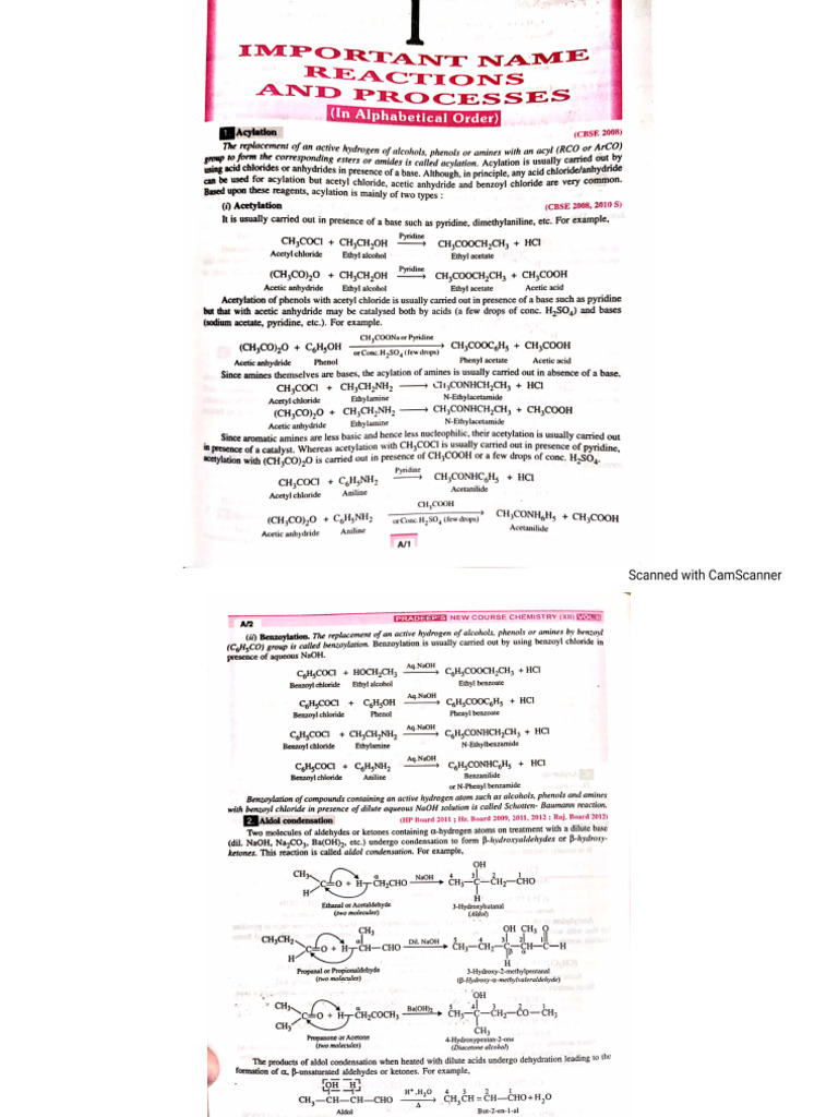 Name Reaction 12 | PDF