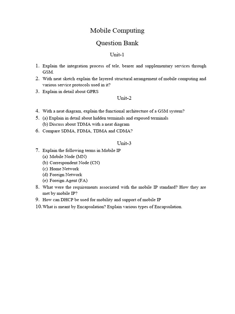 MC Question Bank 1 | PDF