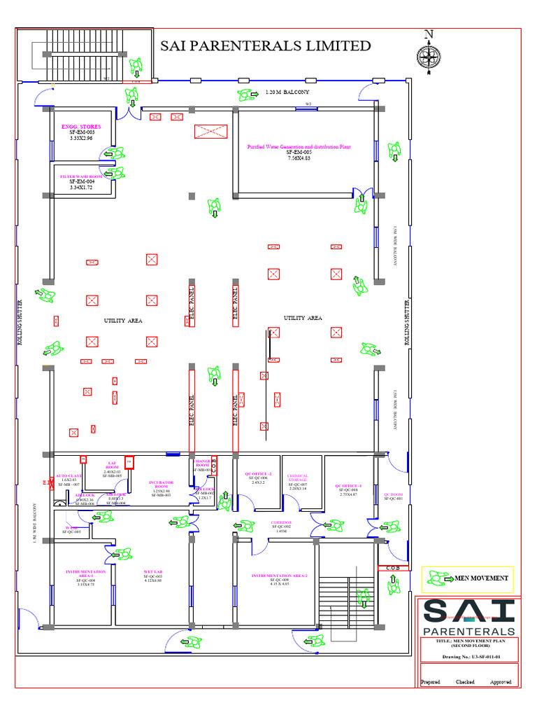 SPL-U3-MEN MOVEMENT 2nd FLOOR DRAWINGS 08.01.25l | PDF