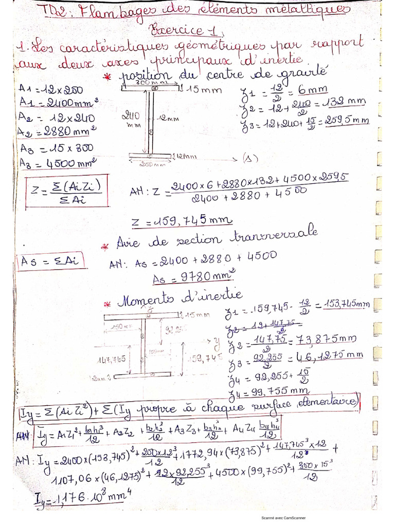 TD2 - 1 Cons Métallique Karamallah | PDF