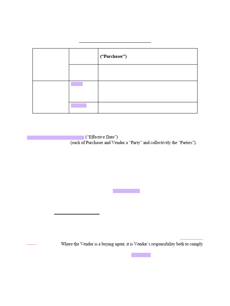 Manufacturing Agreement Form W Appendix - BR v.1.0 | PDF | Trademark ...