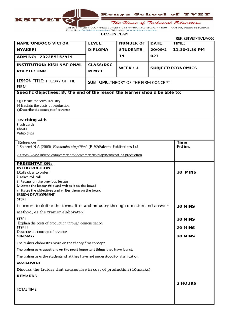 LESSON PLAN | PDF | Cognitive Science | Human Communication