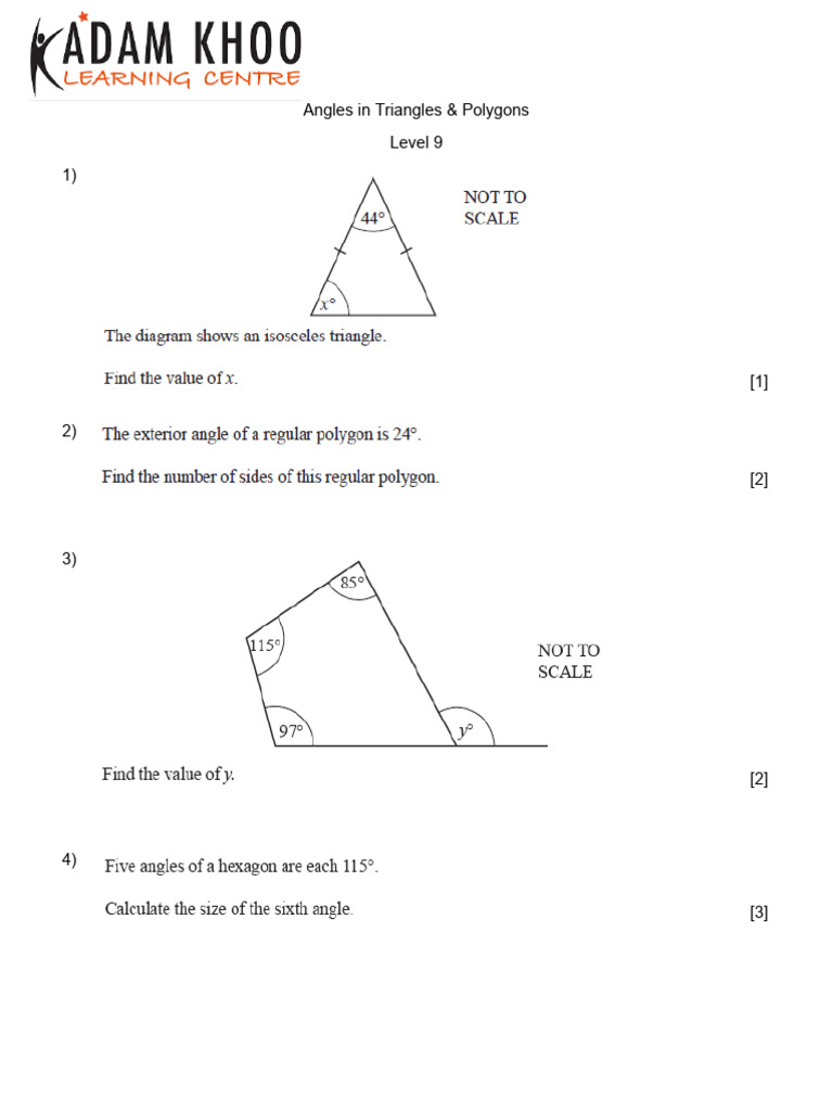 G7 Angles in Triangles | PDF
