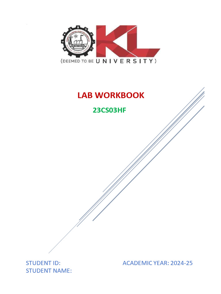 Aads Lab Workbook - 23CS03HF | PDF | Pointer (Computer Programming) | Time Complexity