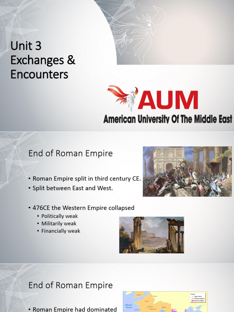 Unit 3 HIST105 - Student | PDF | Byzantine Empire | Atlantic Slave Trade