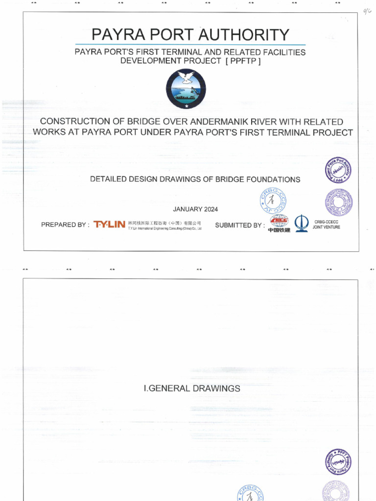 1_Detailed Design Drawings of BrIdge Foundation | PDF | Deep Foundation ...