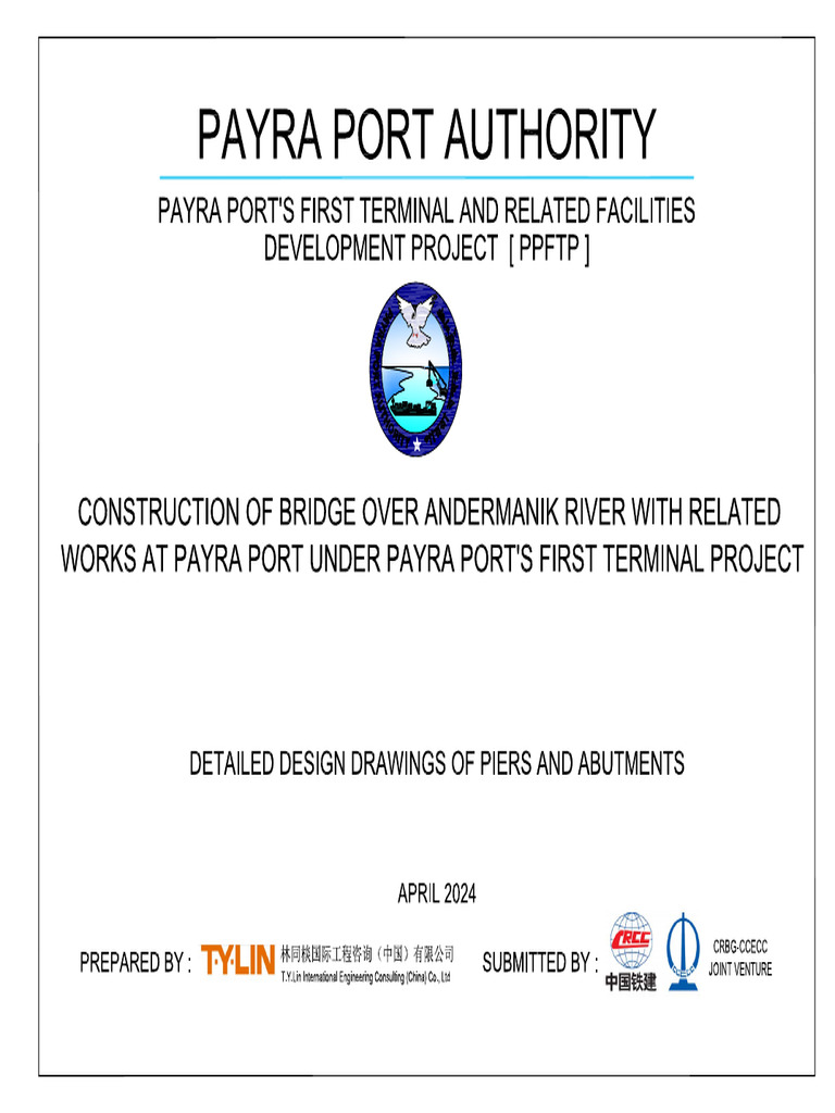 1_02 Detailed Design Drawings of Piers and Abutments Rev 00(1) | PDF ...