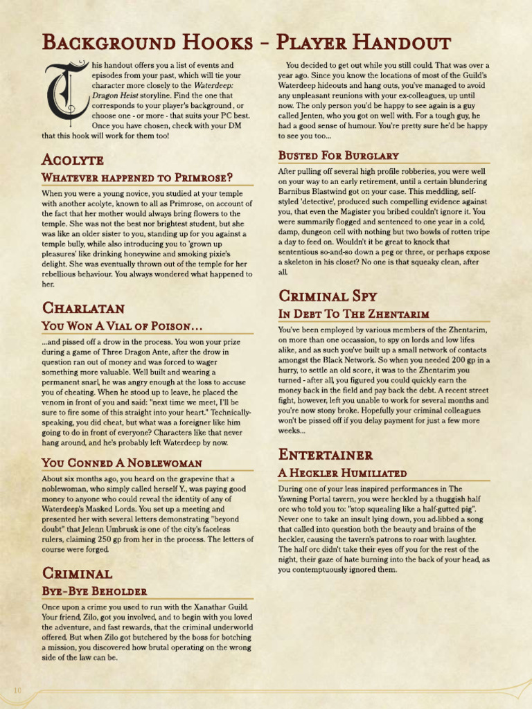 Background Hooks | PDF