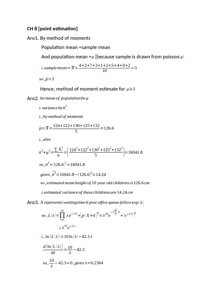 CH 82 | PDF | Mathematical Analysis | Statistical Theory