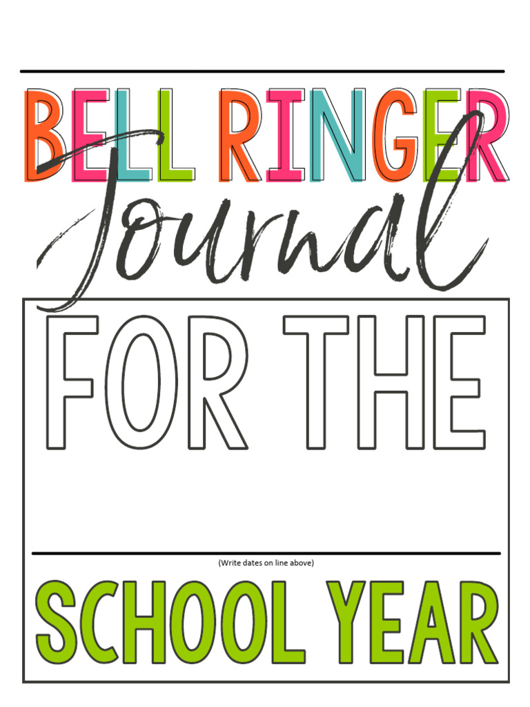 Bell Ringer Journal Week 1 | PDF