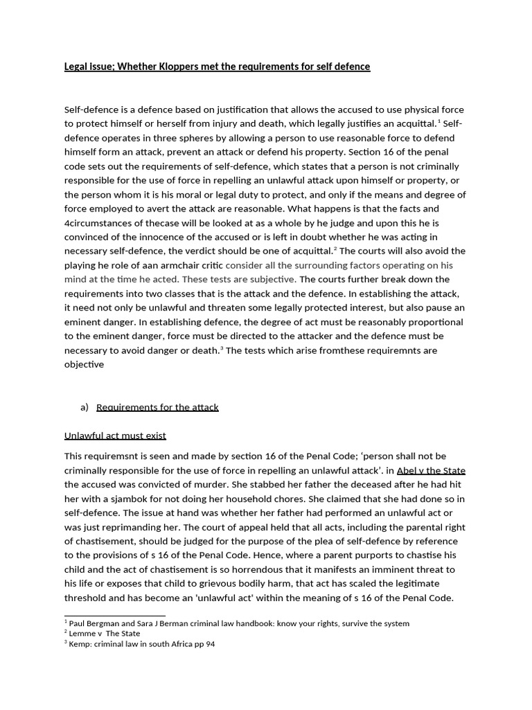 self defence presentation draft | PDF | Self Defense | Justice