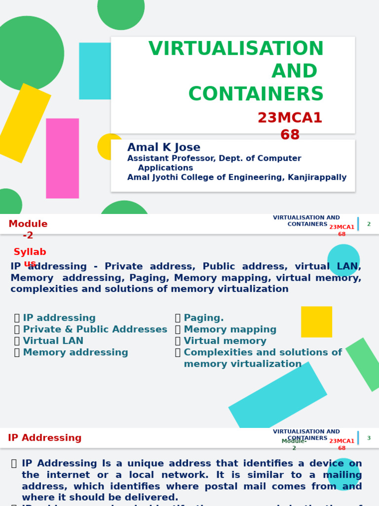 MODULE 2 | PDF | Ip Address | Internet Protocols