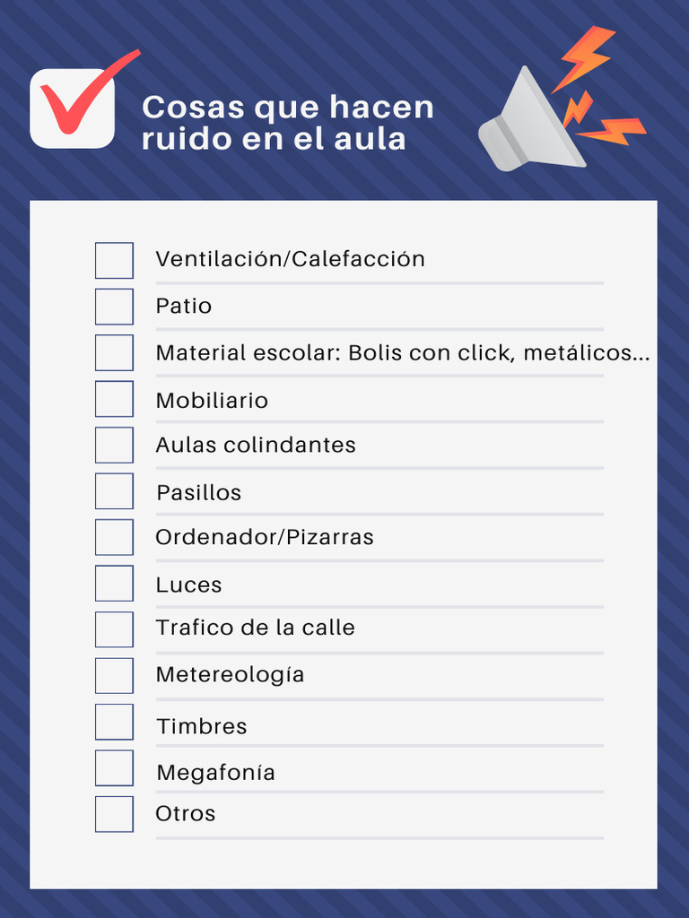 Checklist Cosas Que Hacen Ruido | PDF