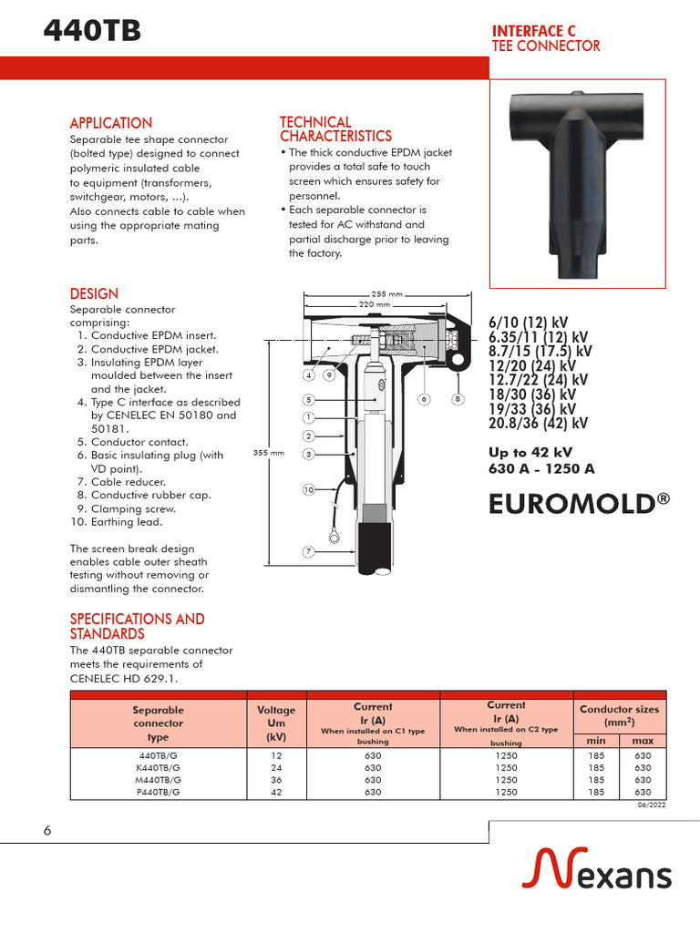 Separable Tee Connector Specifications | PDF | Electrical Connector ...