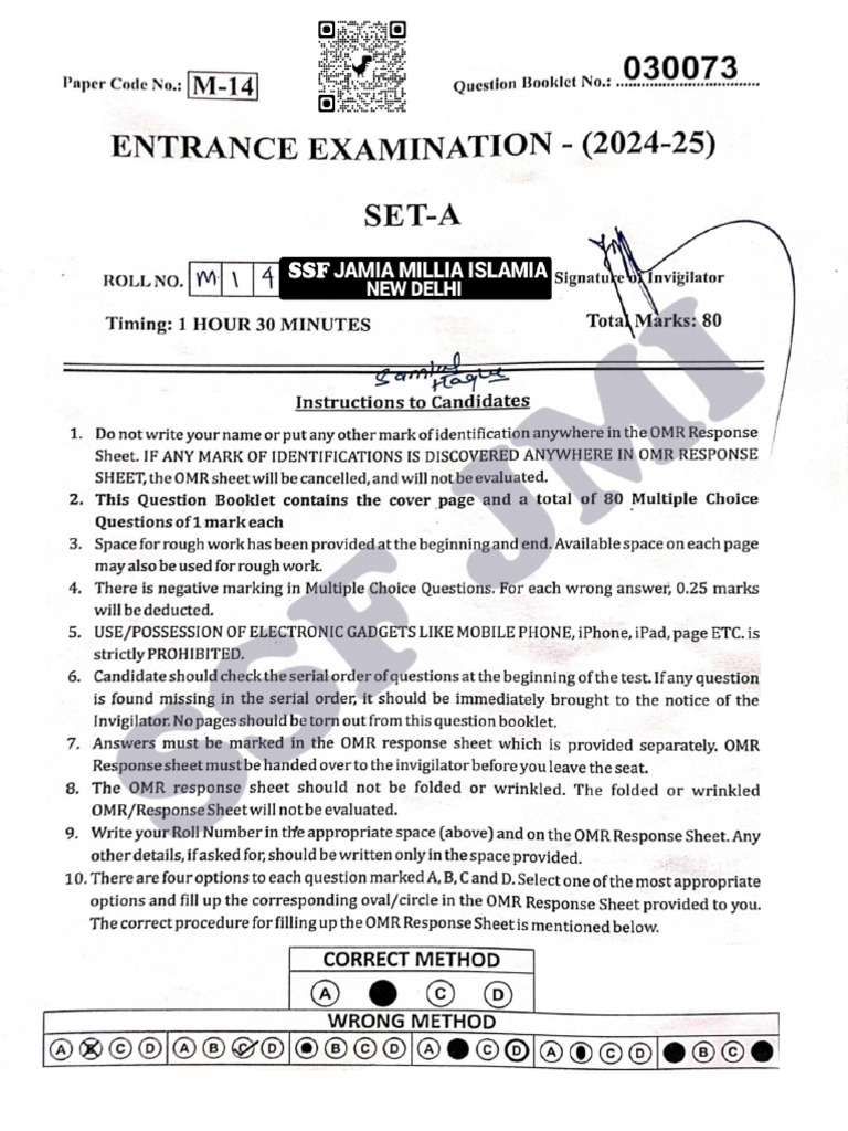 M14 Ma HRM 2024 - SSF Jmi | PDF