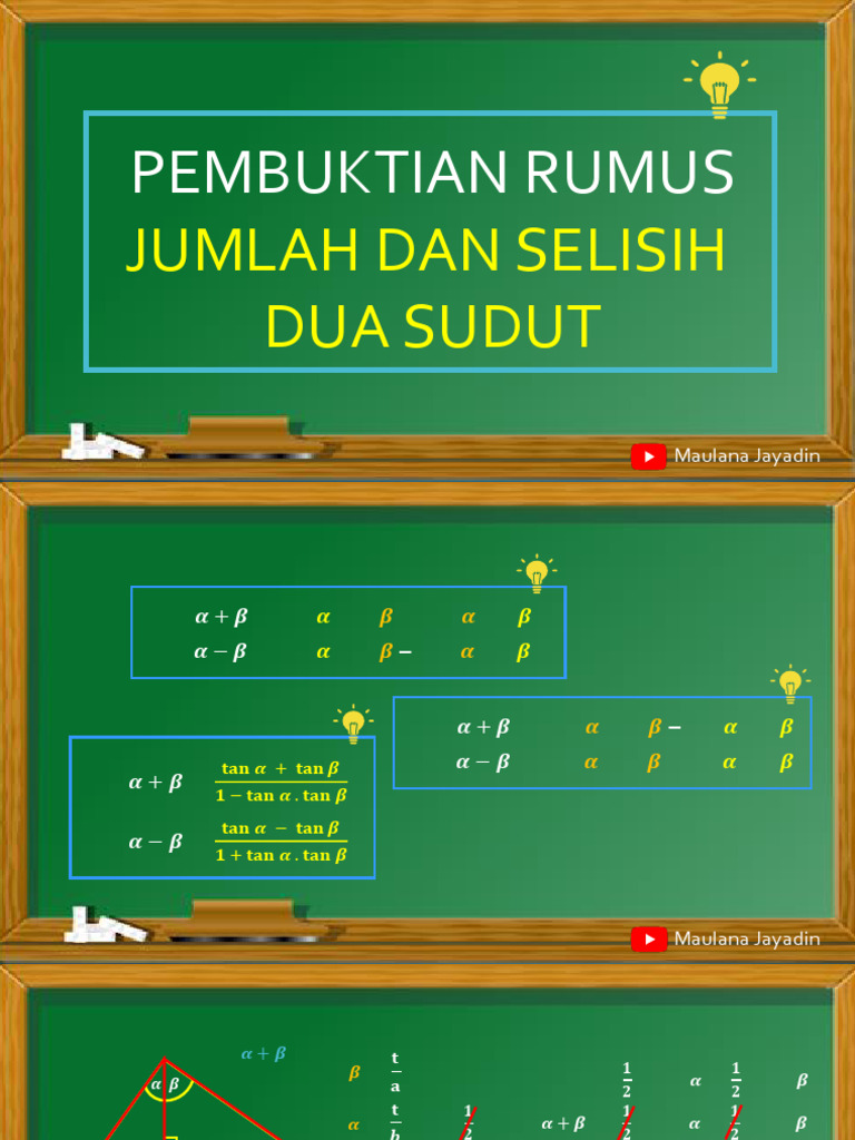 Pembuktian Rumus Jumlah Dan Selisih Dua Sudut | PDF