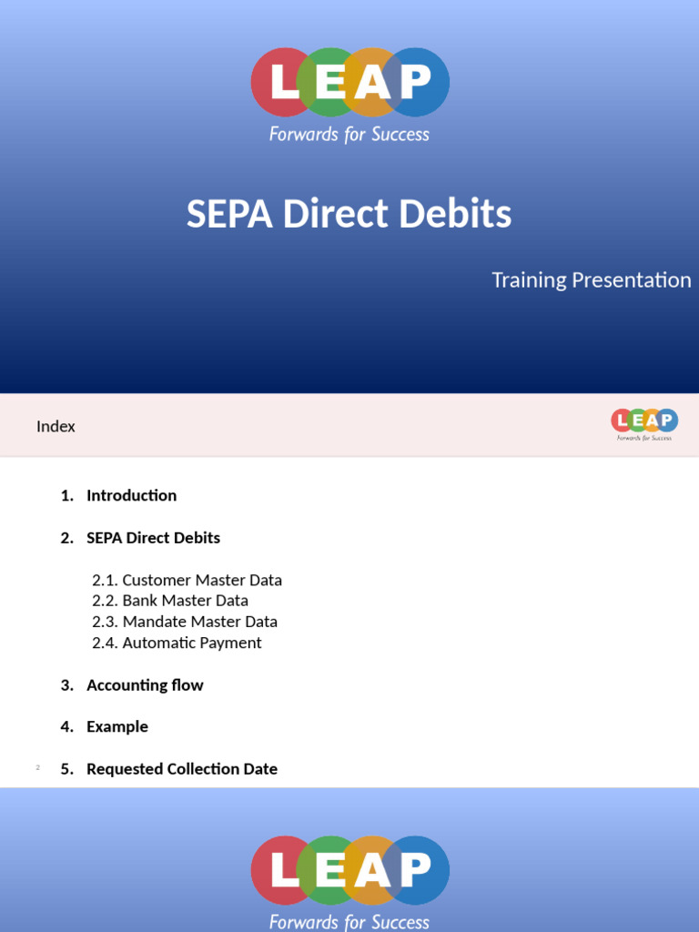 FICO-CONFIG-Direct Debits - SEPA Mandates | PDF | Payments | Banking