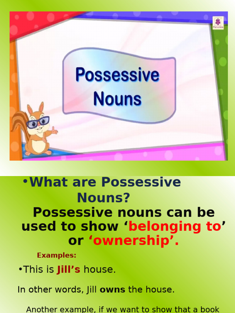 Plural-Possessives Nouns | PDF | Plural | Grammatical Number