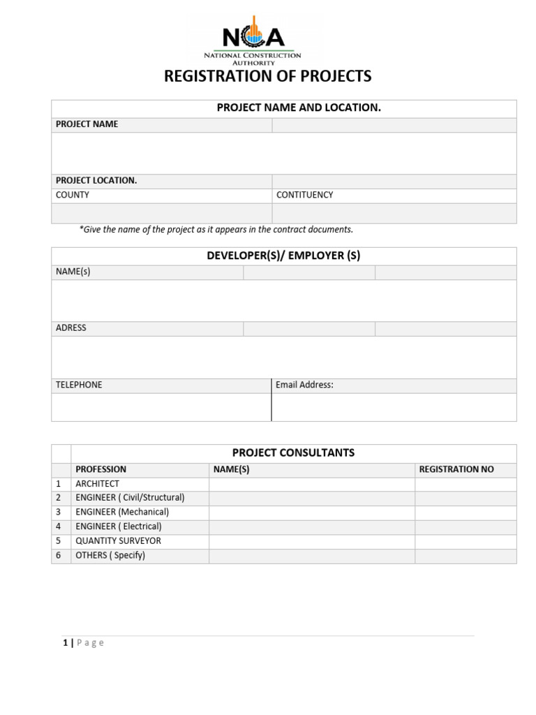 Revised Project Registration Form 1 | PDF | Business