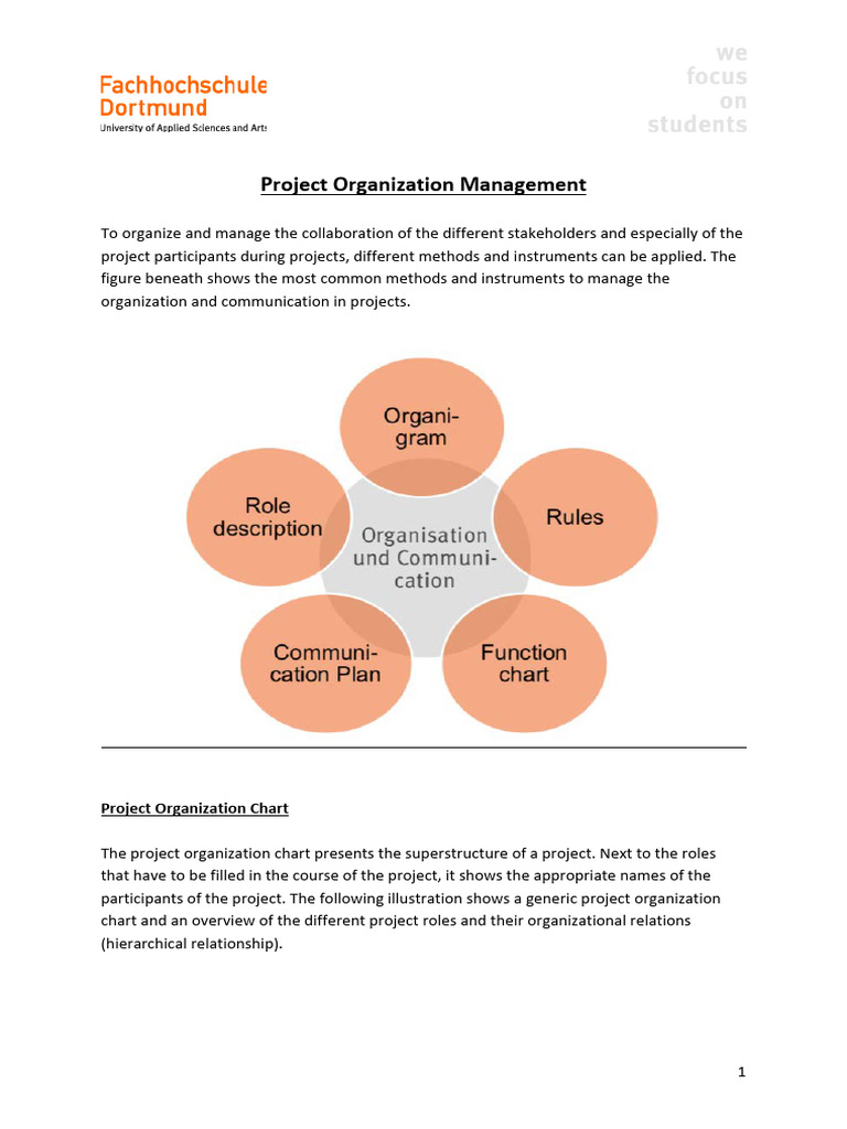 Project Organization and Role Management | PDF | Communication ...