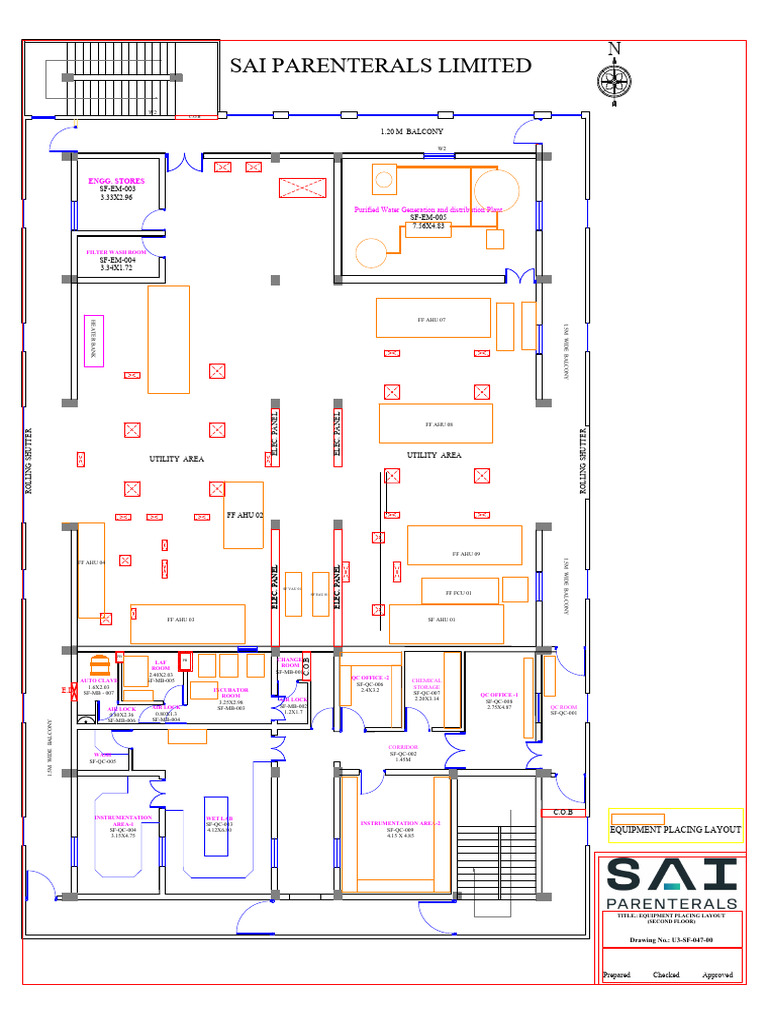 Equipment Placement Layout for Lab | PDF
