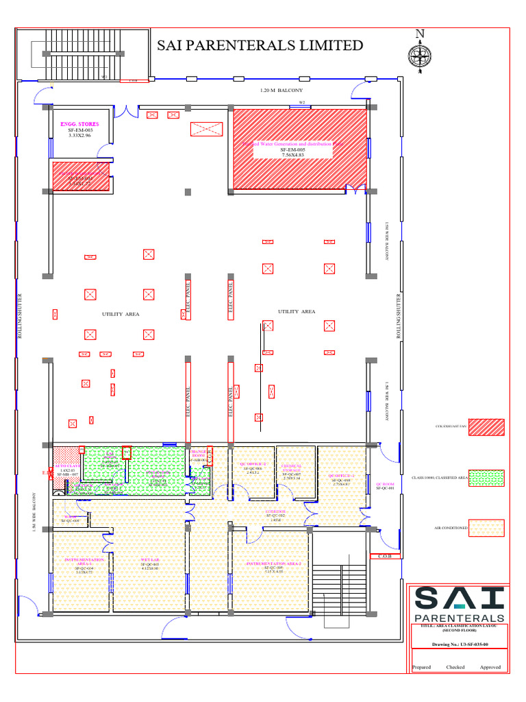 SPL-U3-Area Clasification 2nd FLOOR DRAWINGS 08.01.25 | PDF