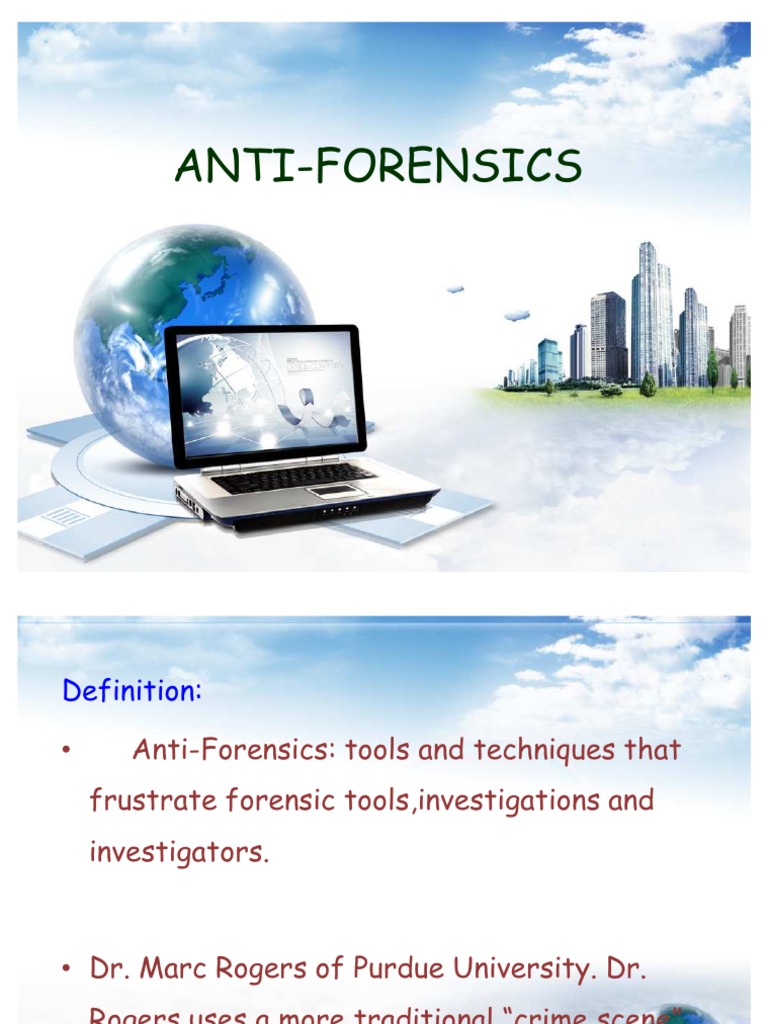 Anti Forensics | PDF | Career & Growth