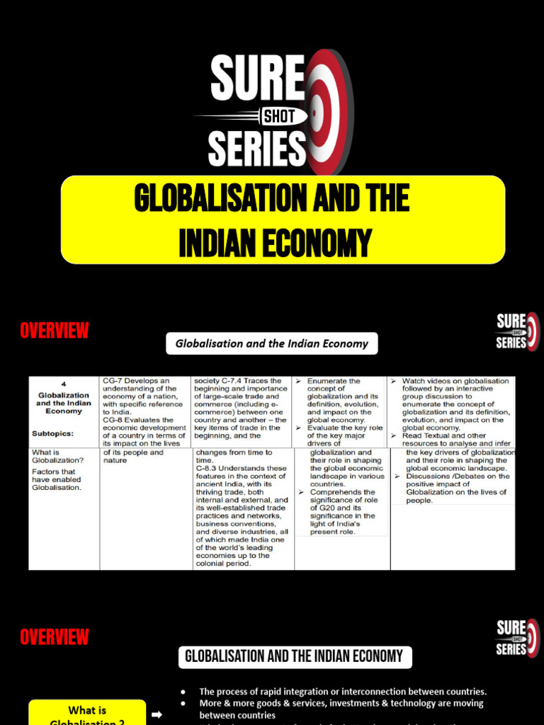 Globalisation and The Indian Economy | PDF | Globalization ...