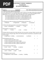 Reproduction in Plants - Revision Questions | PDF | Flowers | Reproduction