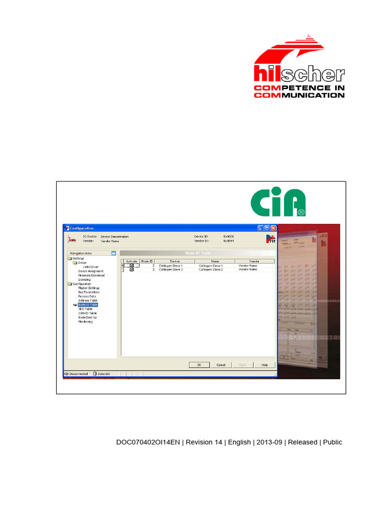 CANopen Master DTM OI 14 EN | PDF | Computer Science | Computer Architecture
