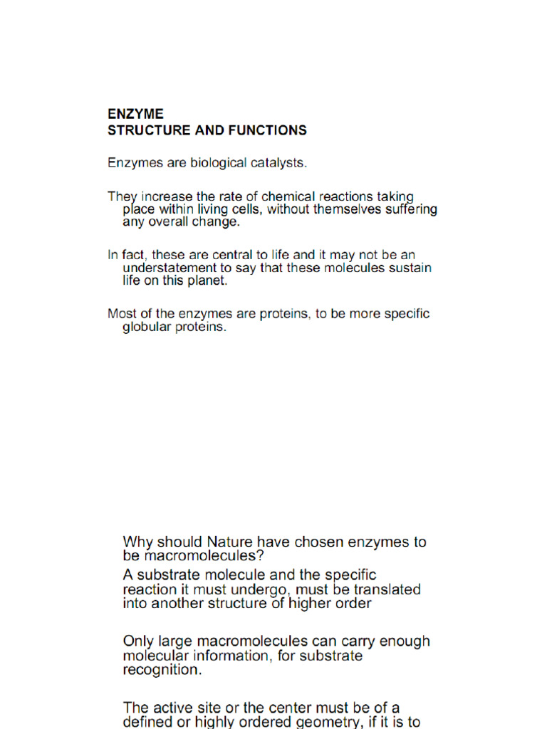 Enzyme Kinetics | PDF